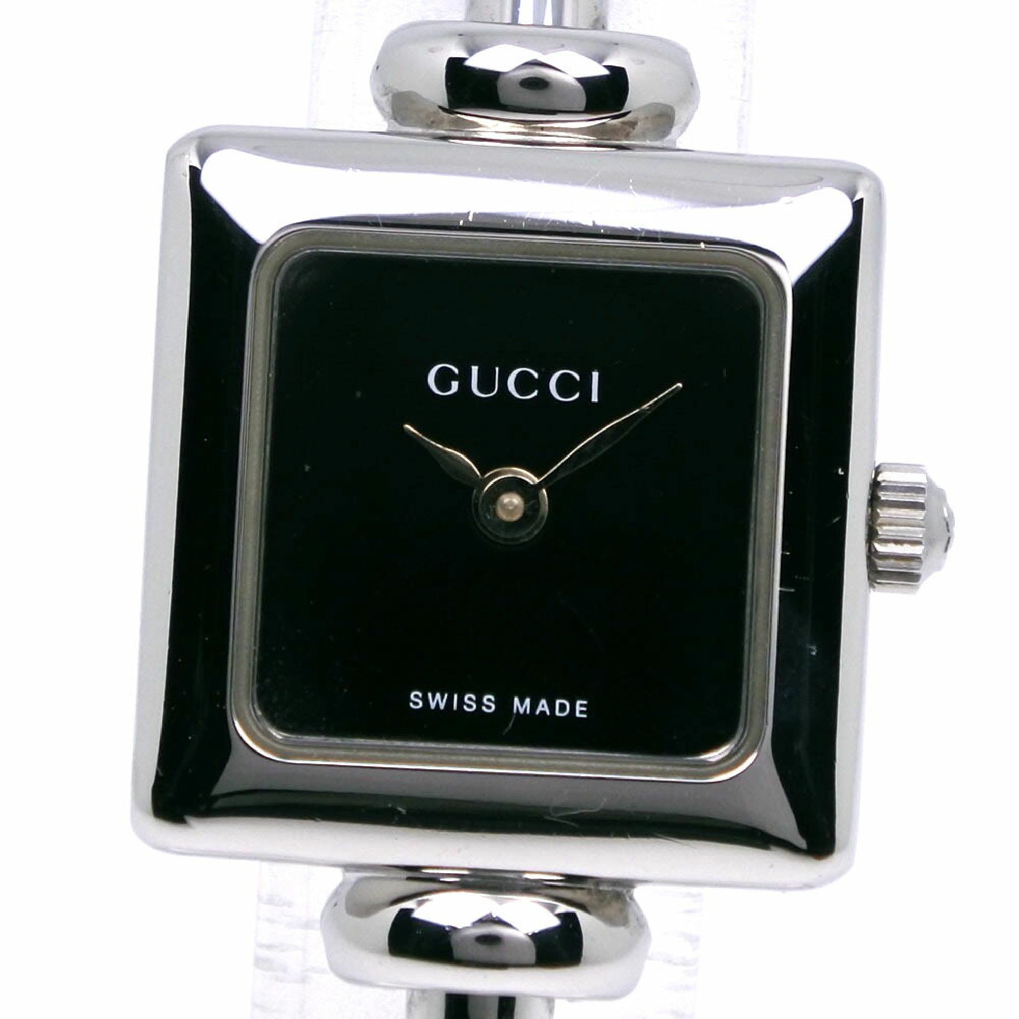 Gucci Gucci Watch 1900L Stainless Steel Quartz Analog Display Black ...