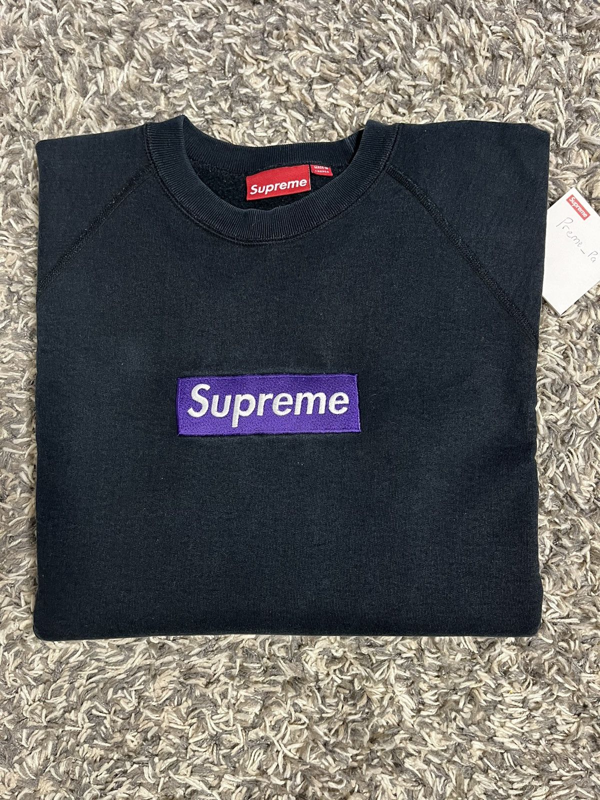 Supreme 2005 Supreme box logo purple/black | Grailed