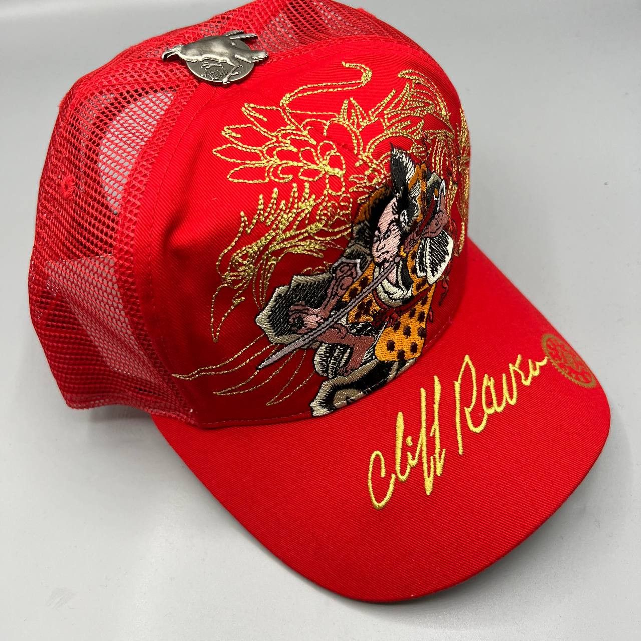 Ed Hardy Vintage Cliff Raven Hat Japanese tattoo Snap back Trucker ...
