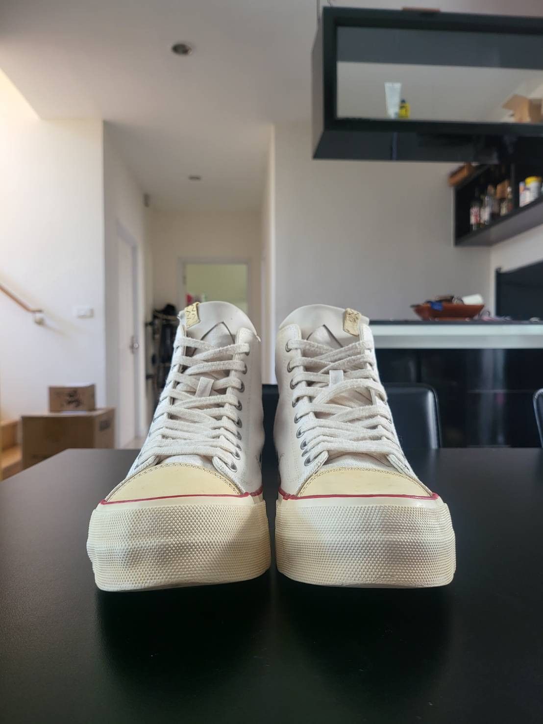 Visvim VISVIM SKAGWAY HI PATTEN Ivory US 9 | Grailed