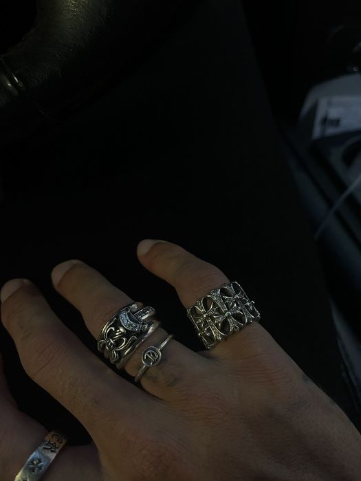 Chrome Hearts Pave Diamond Cemetery Ring | Grailed
