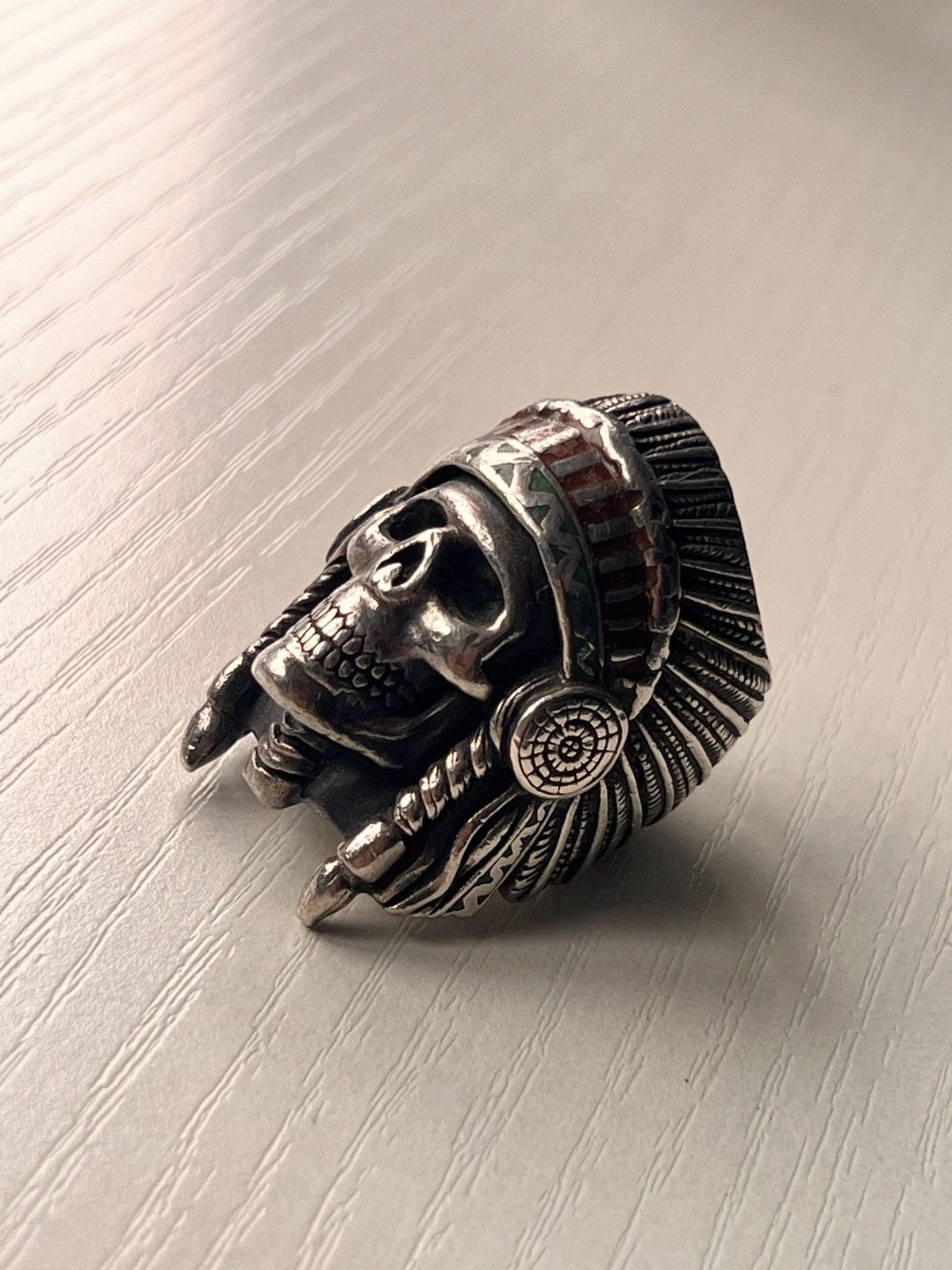 The Great Frog × Wes Lang Wes Lang x The Great Frog “Indian chief” ring ...