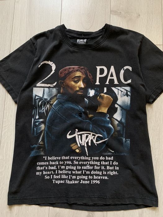Vintage Vintage 2Pac Tupac Rest in Peace Bootleg 90s T Shirt Tee | Grailed