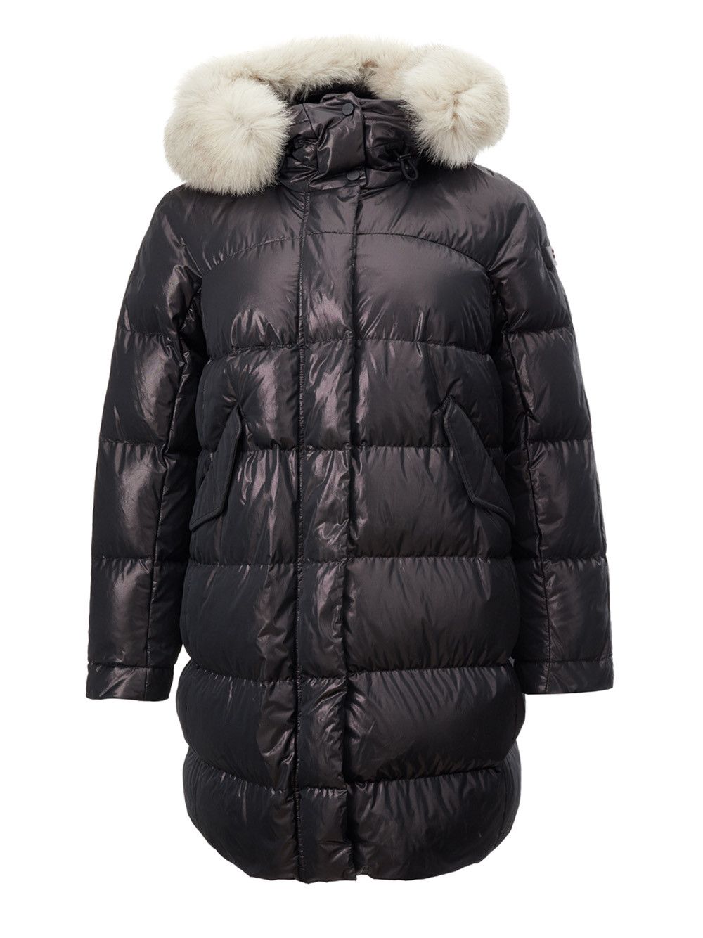 Peuterey Peuterey Black Bronzed Quilted Long Jacket with Fur | Grailed