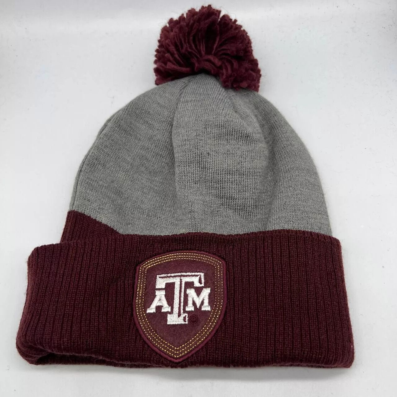 Adidas Cuffed Texas A&M Aggies NCAA Hat Beanie Pom Pom Cap New Men ...