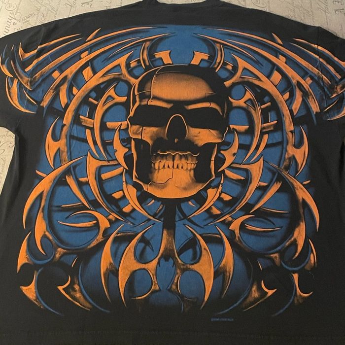 Liquid Blue Vintage 1998 Liquid Blue Fantasy Skeleton Mega Print T ...