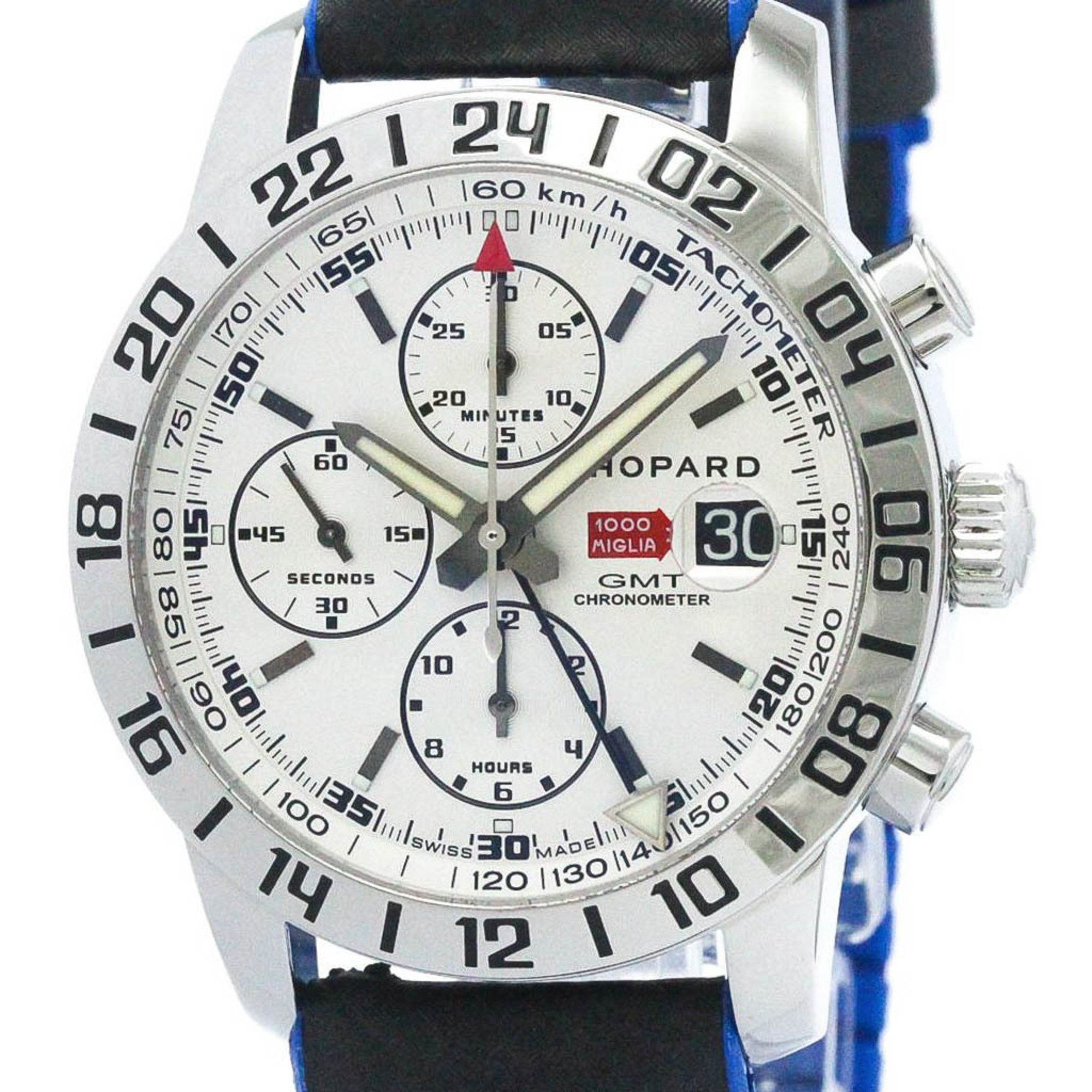 Chopard Polished CHOPARD Mille Miglia Chronograph GMT Automatic Mens ...