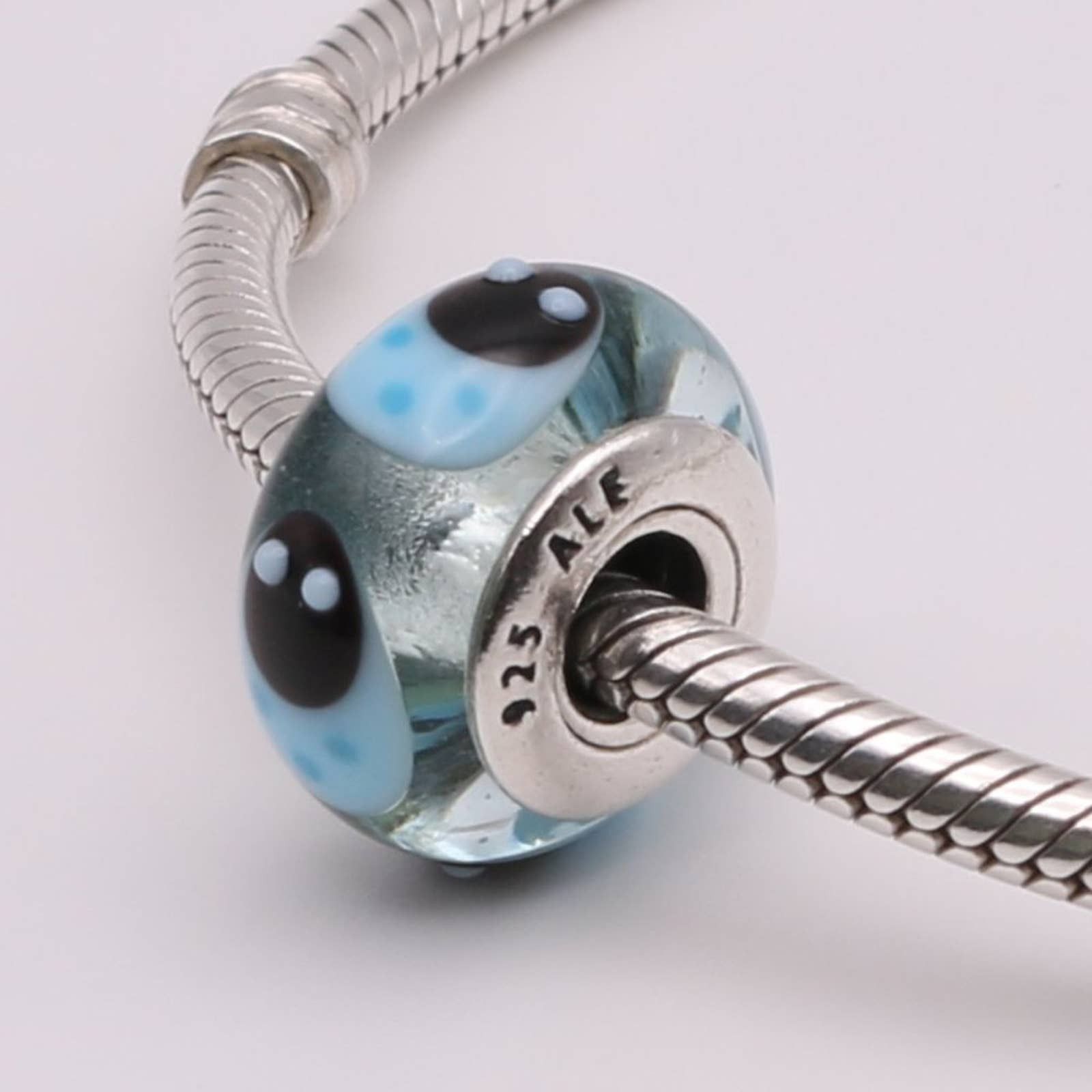 pandora Authentic PANDORA Blue Ladybugs Glass Murano | Grailed