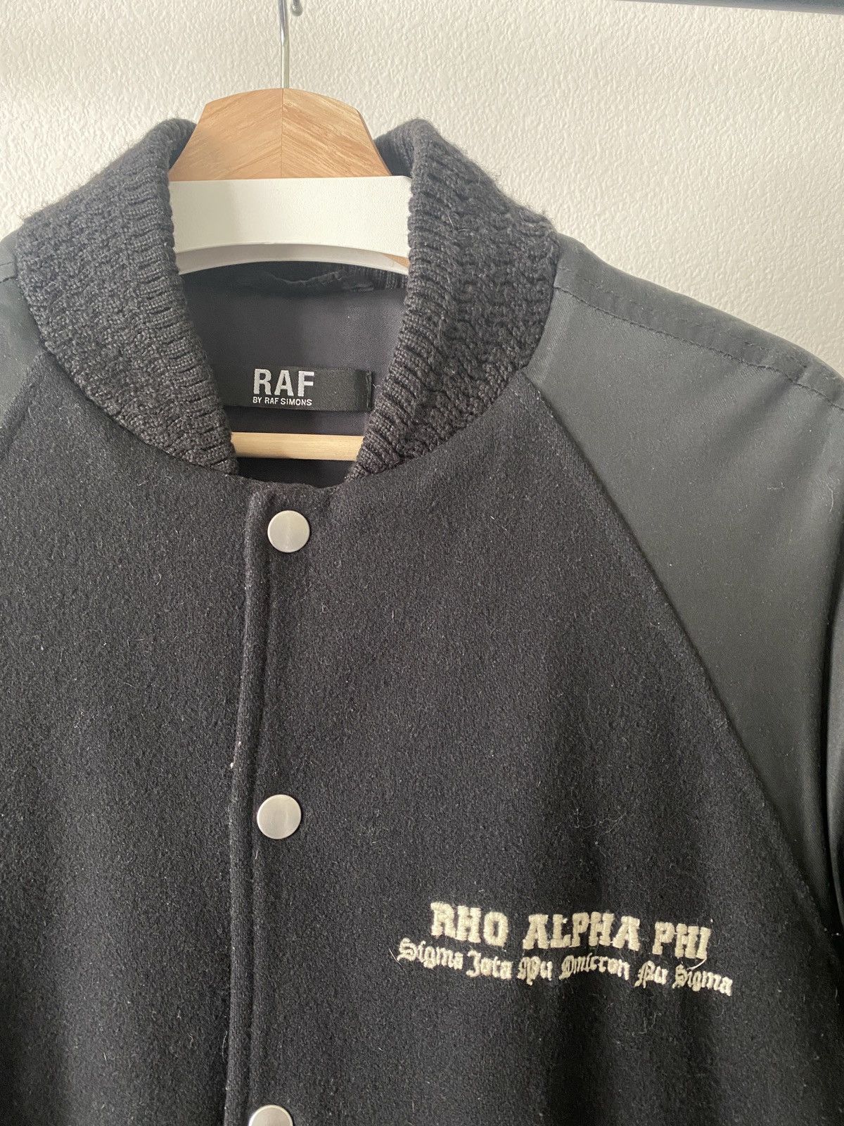 Raf Simons Varsity bomber 06/07 Ashes & Heros | Grailed