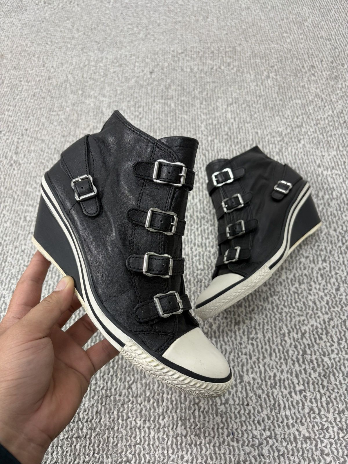 ASH Ash Wedge Genial Buckled Leather | Grailed