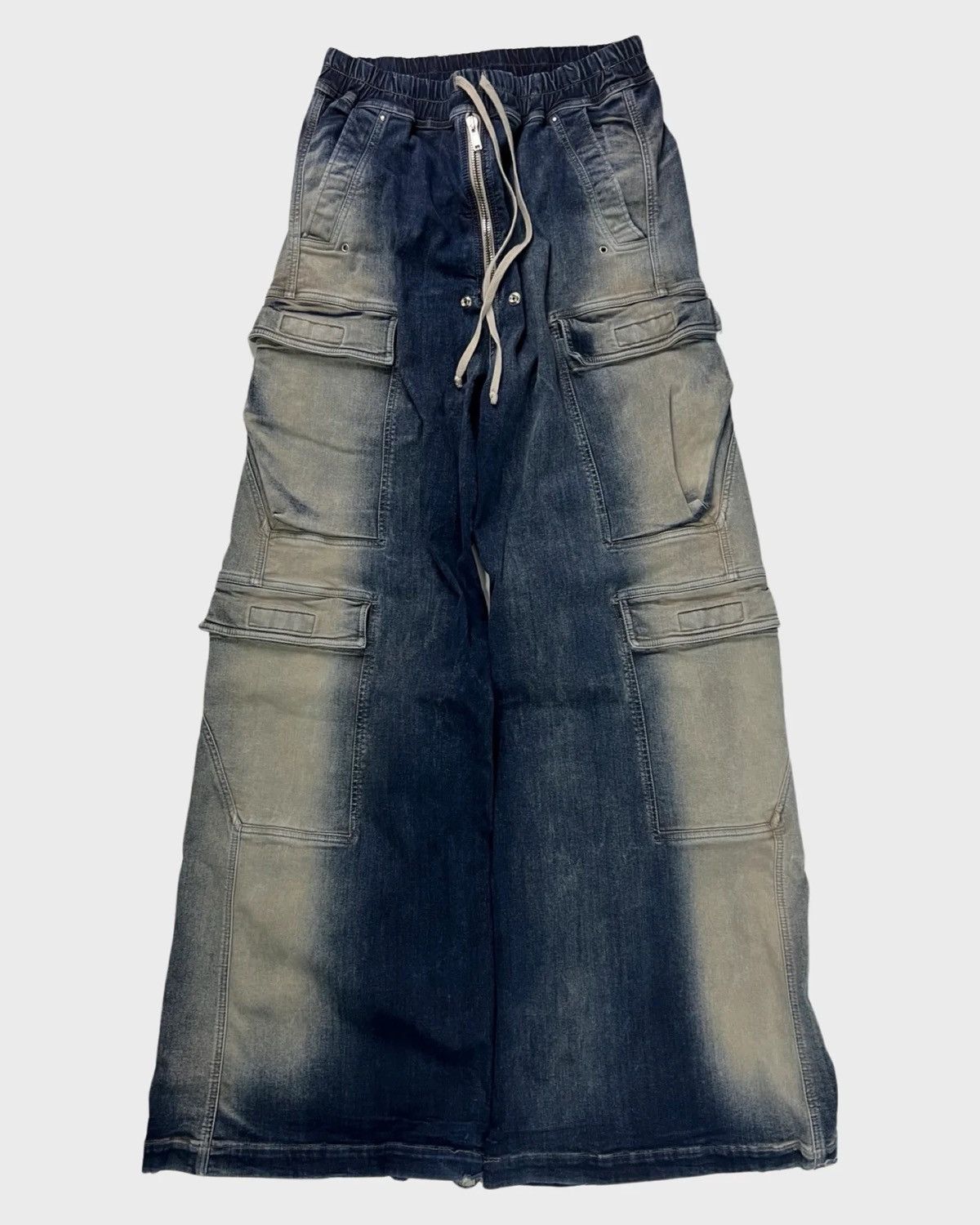 Rick Owens RICK OWENS JUMBO BELA CARGO PANTS IN MINERAL BLUE SZ:L | Grailed