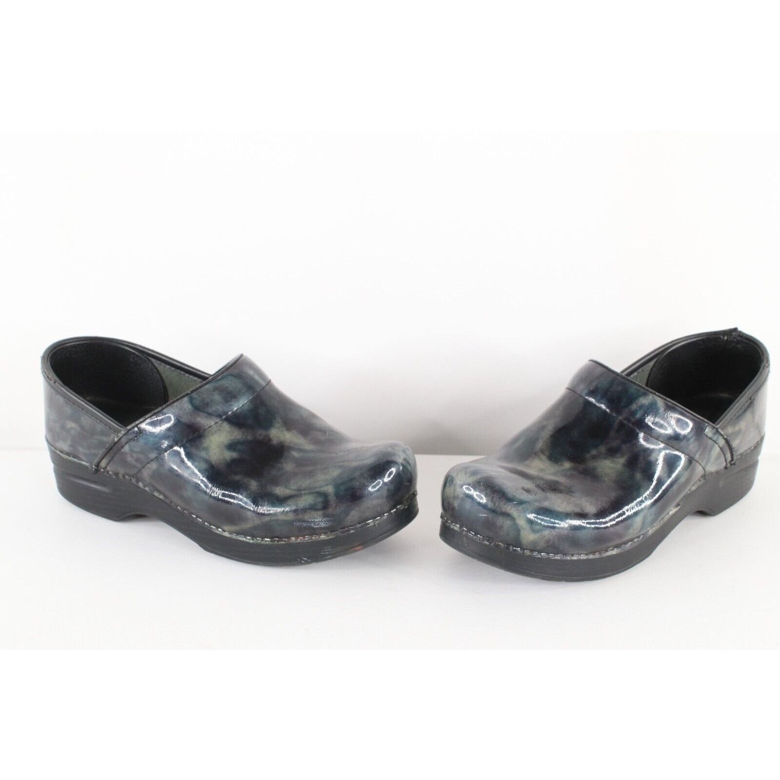 Dansko Dansko Marbled Patent Leather Slip On Clogs Mules Shoes | Grailed