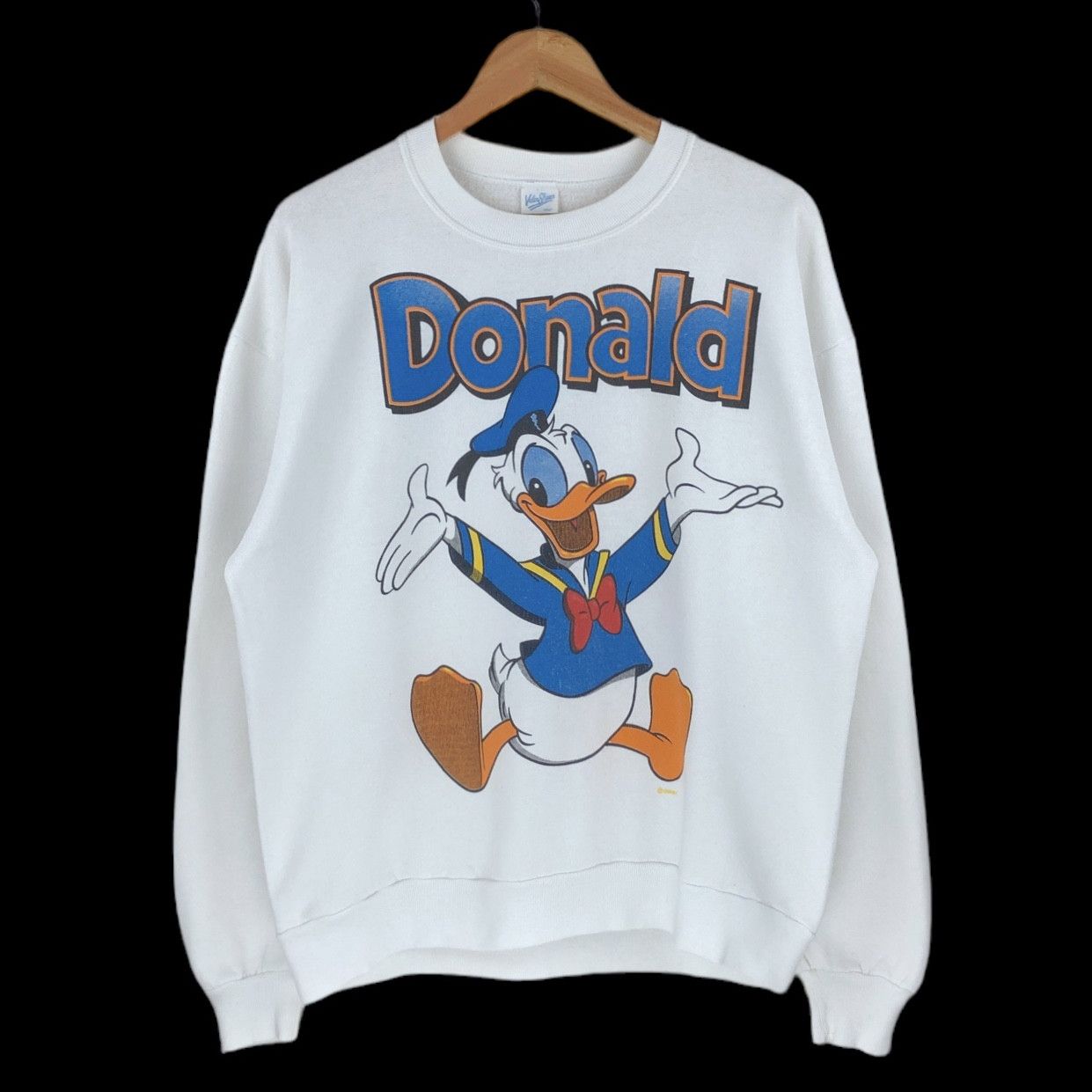 Vintage Vintage 90s Donald Duck Cartoon Big Logo Sweatshirt USA L | Grailed