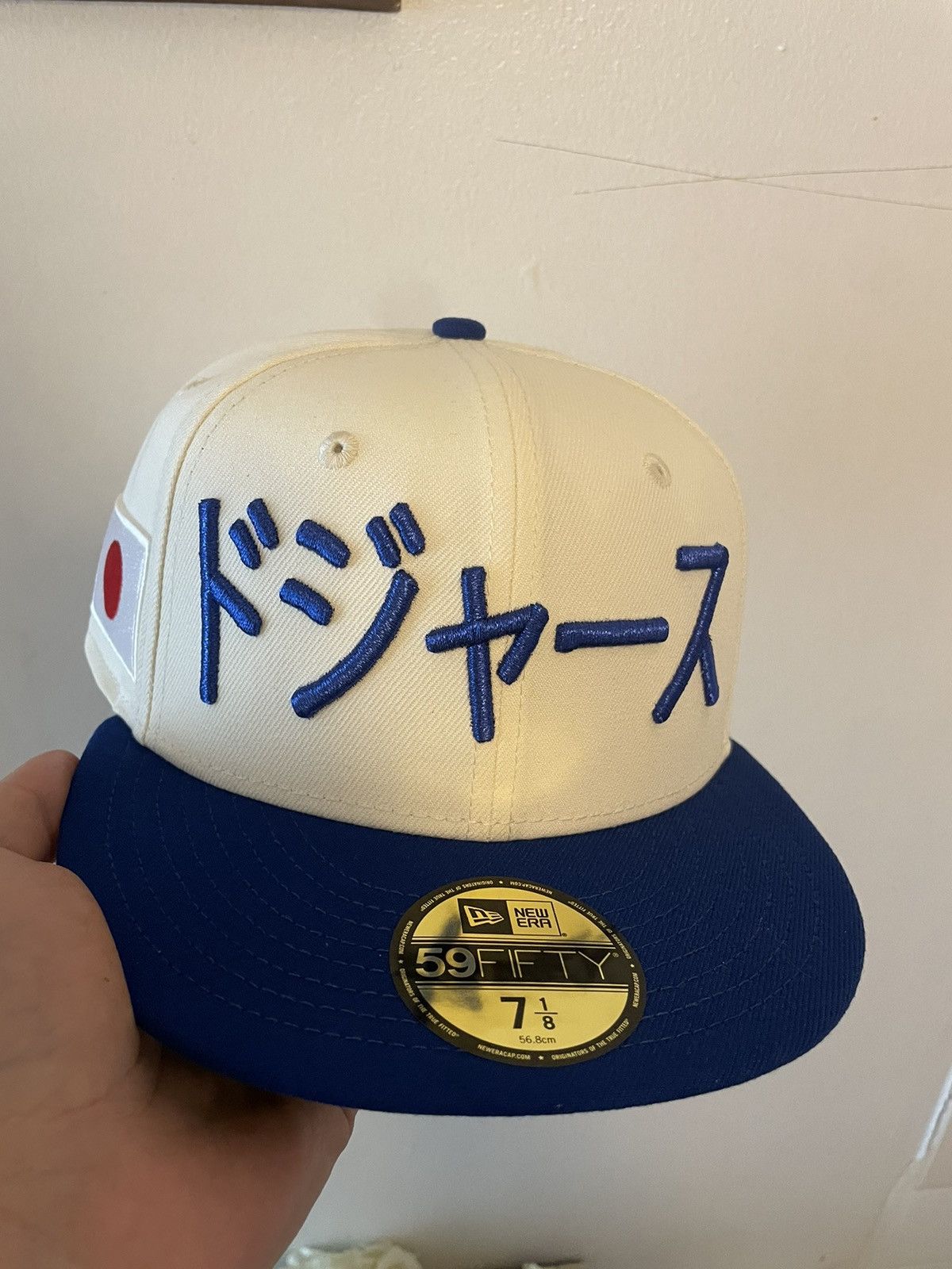 New Era New Era 59fifty EXCLUSIVE Los Angeles DODGERS7 off white 1/8 ...