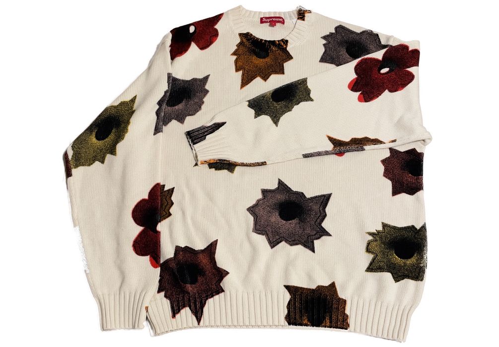 Supreme Supreme x Nate Lowman 'Bullet Hole' Sweater | Grailed