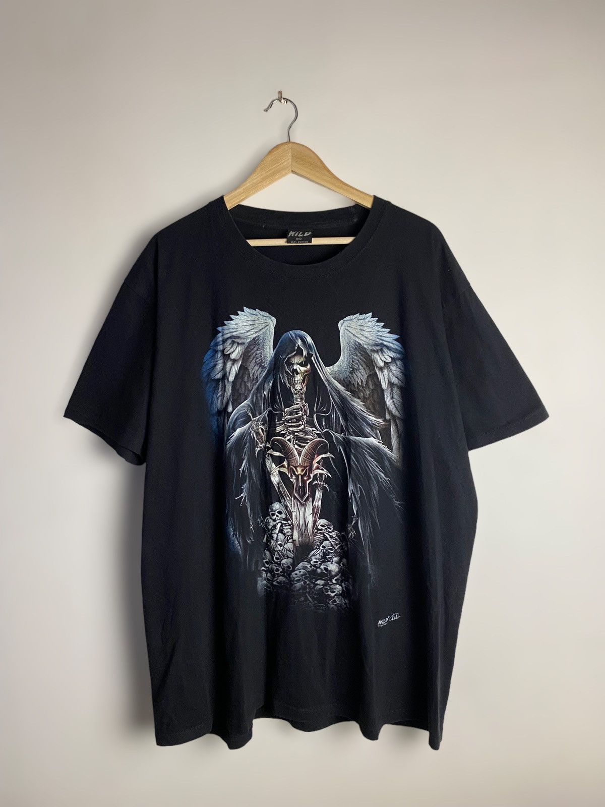 Vintage Japanese Vintage Wizard Horror Skull Goth Alt Reaper Tee | Grailed
