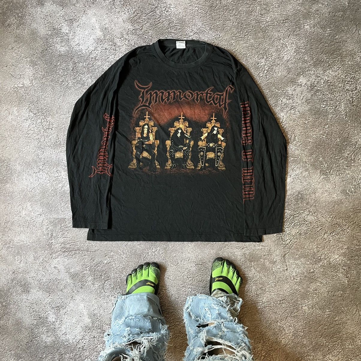 Vintage Vintage Y2K IMMORTAL DEMON OF METAL PUNK HORROR SKELETON 90s ...