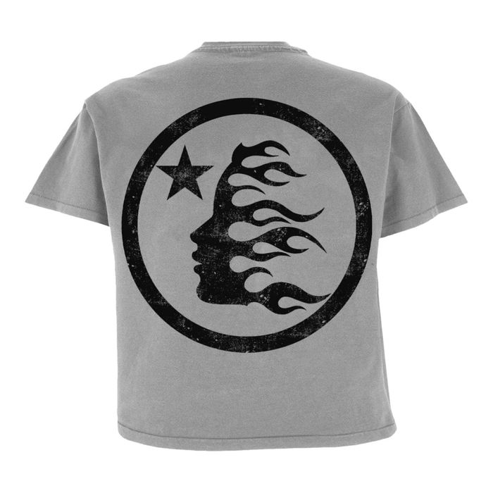 HELLSTAR Hellstar Studios Hellstar Logo Short Sleeve Tee Shirt Grey | Grailed