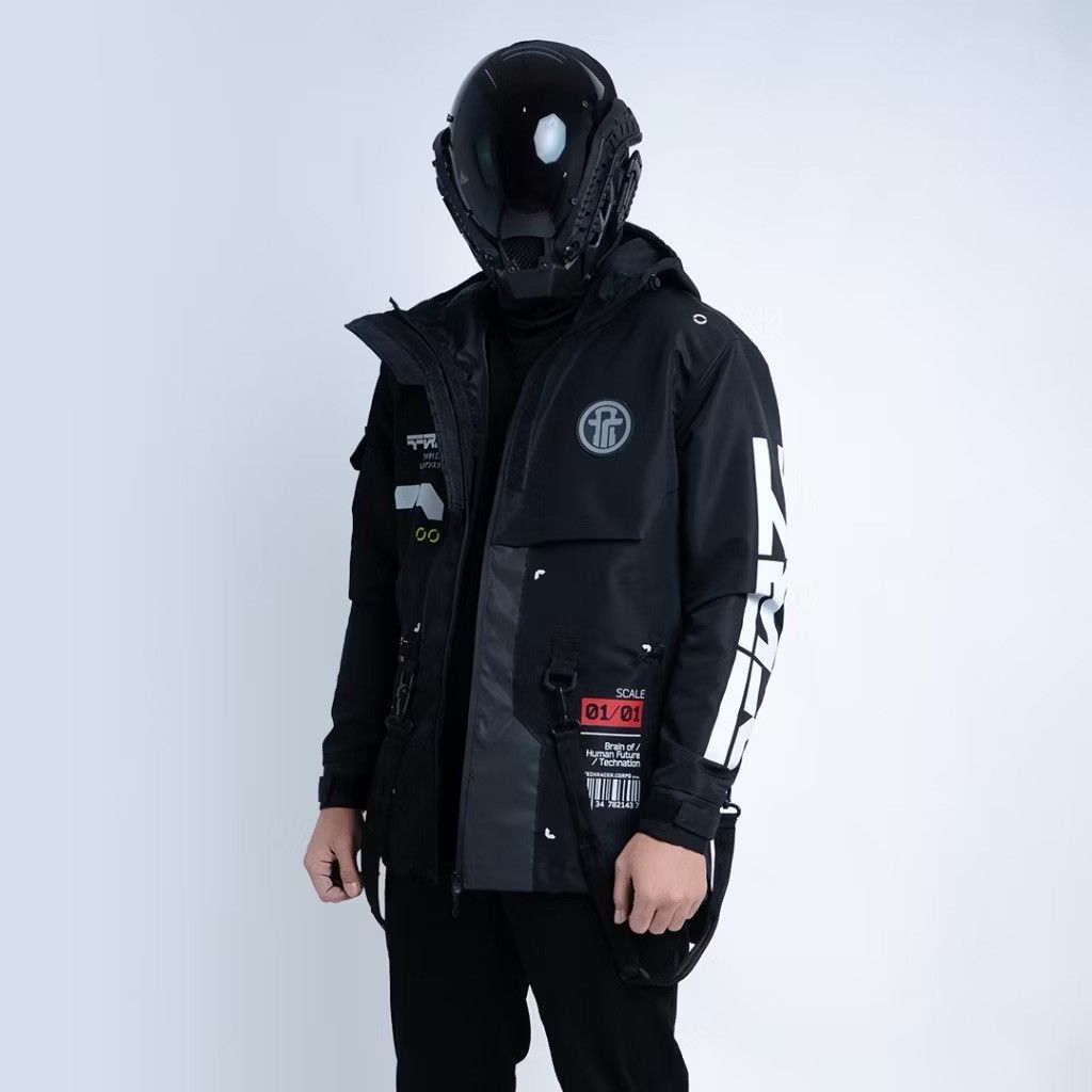 Other Techracer Techwear Jacket, Cyberpunk Cyberstreet Bomber | Grailed