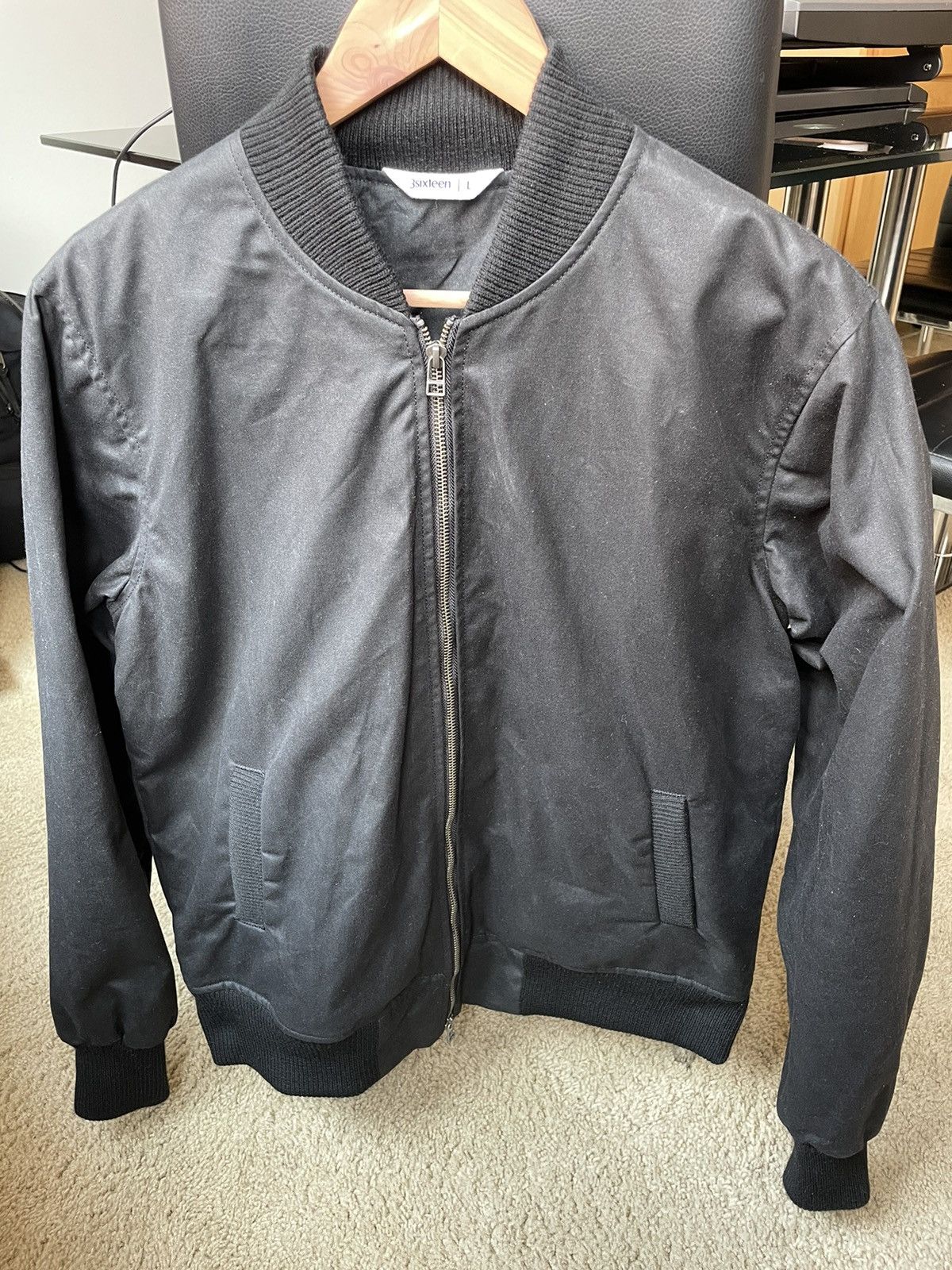 3sixteen Waxed Stadium Jacket | Grailed