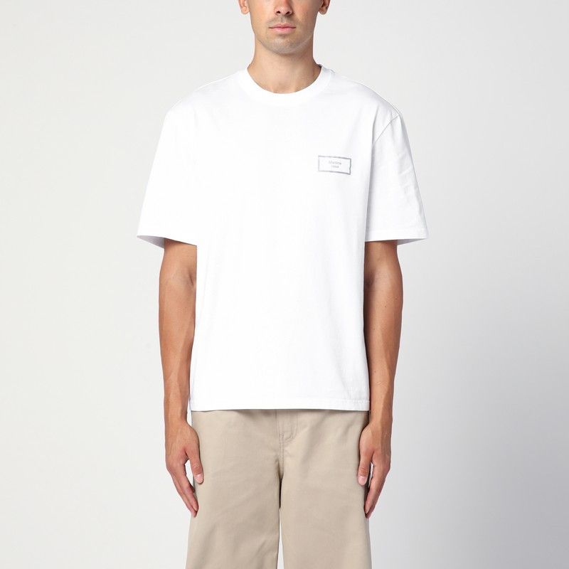 Martine Rose Martine Rose White Cotton T-Shirt With Logo | Grailed