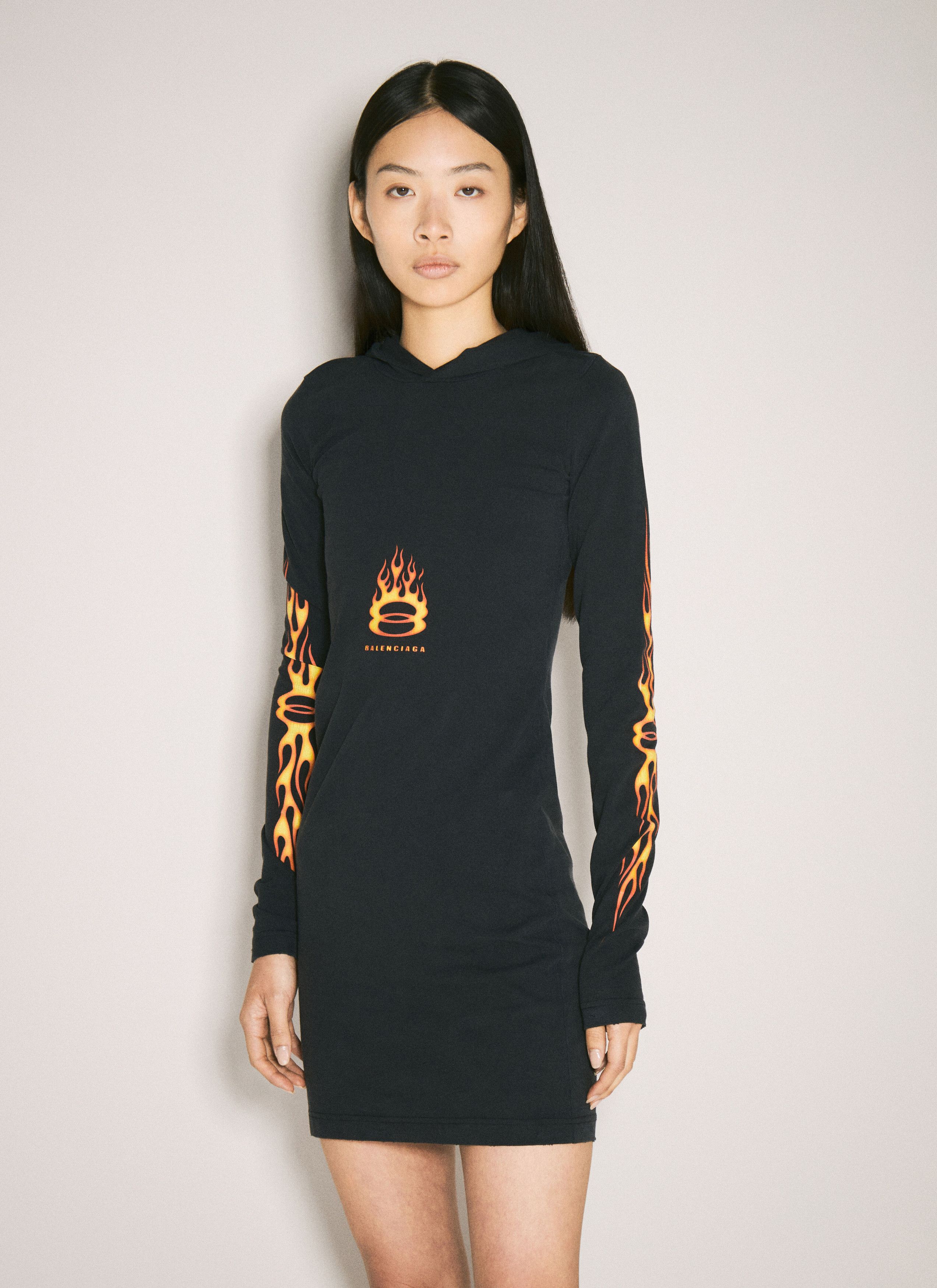 Balenciaga Burning Unity Hooded Dress | Grailed