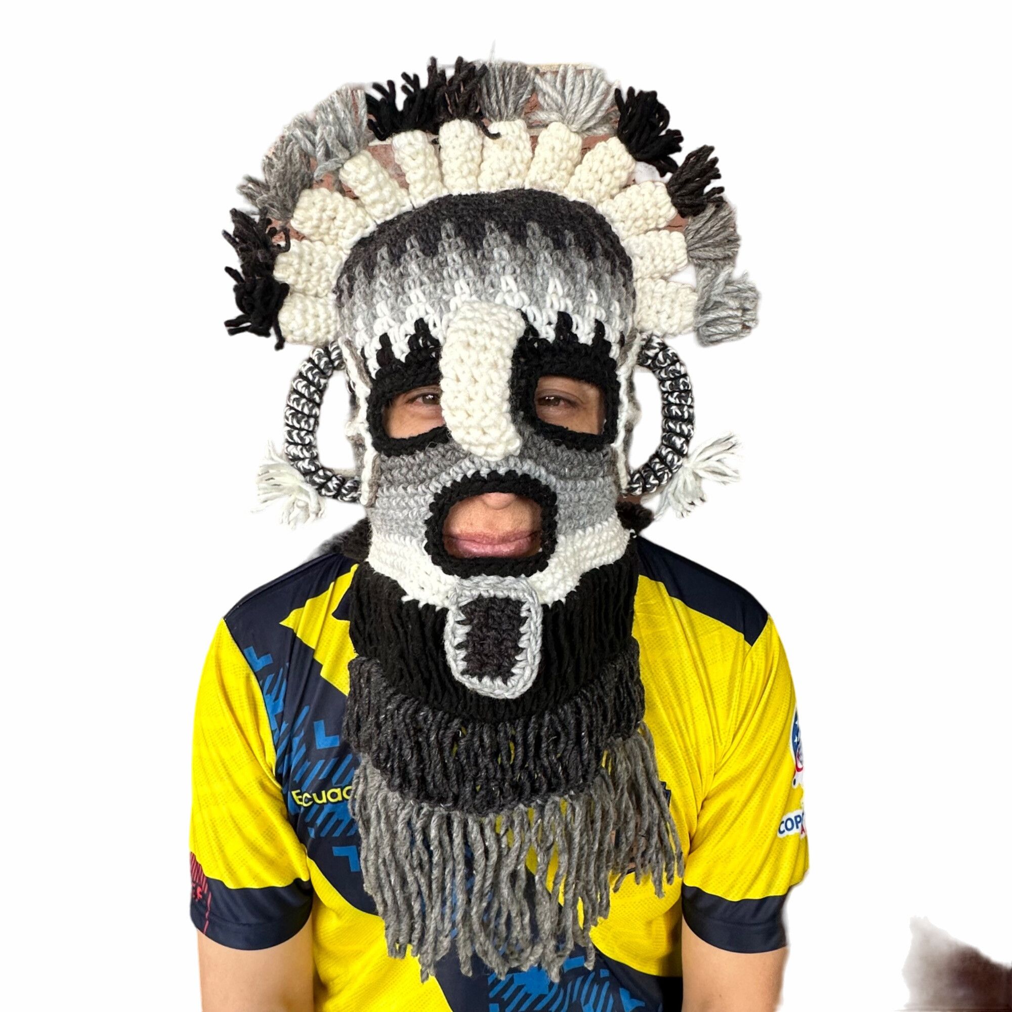 Other ⭐OZ Handmade Exotic Adult Mask Aya Diablo Huma Incas Ecuador ...