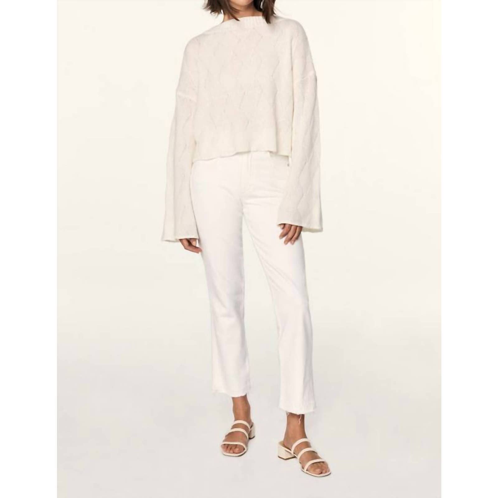 amo denim Chloe Crop Jeans In White Sands | Grailed
