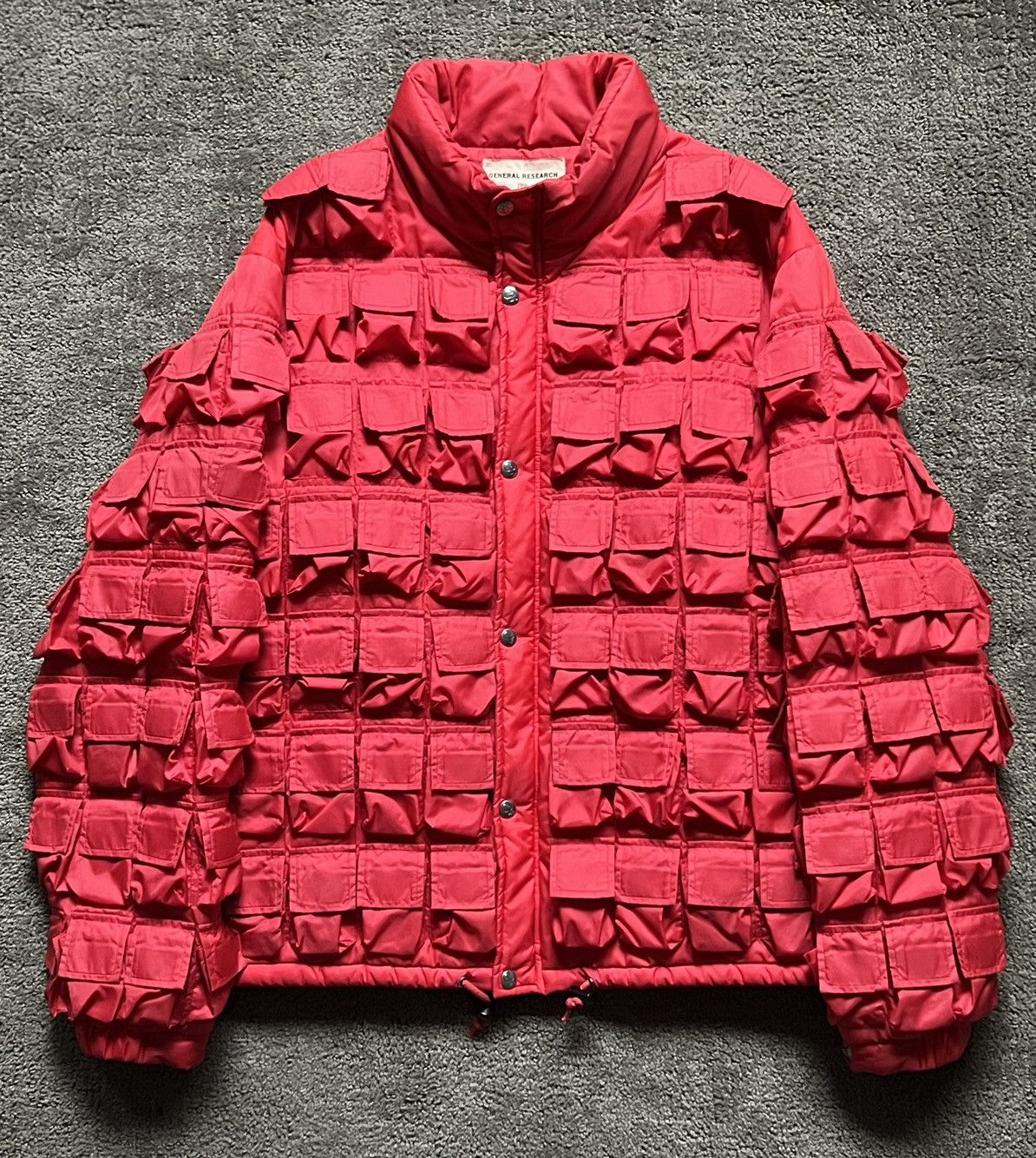 General Research 1998 General Research 175 Pocket Red Grail Zip Puffer ...