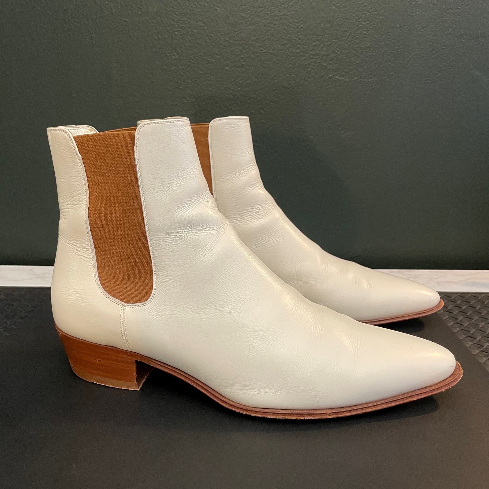 Celine Rare Celine SS2020 White Jacno Chelsea boots | Grailed