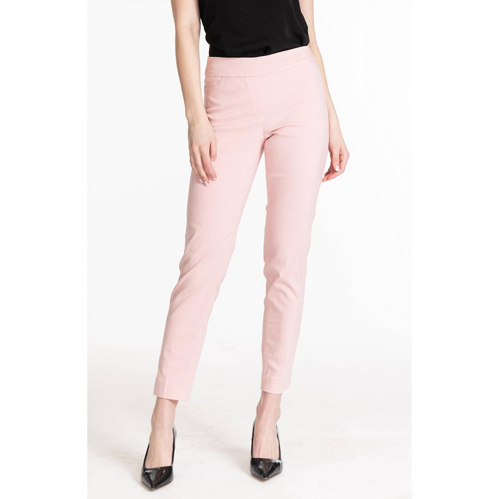 Designer SLIMSATION BY MULTIPLES Ankle Pant In Dusty Pink | Grailed