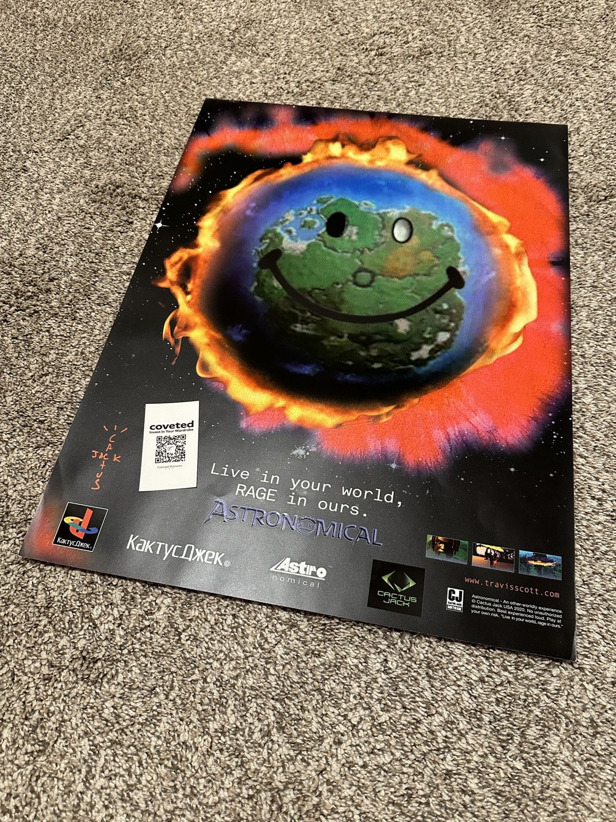 Travis Scott Cactus Jack Travis Scott Astronomical Fortnite Poster ...