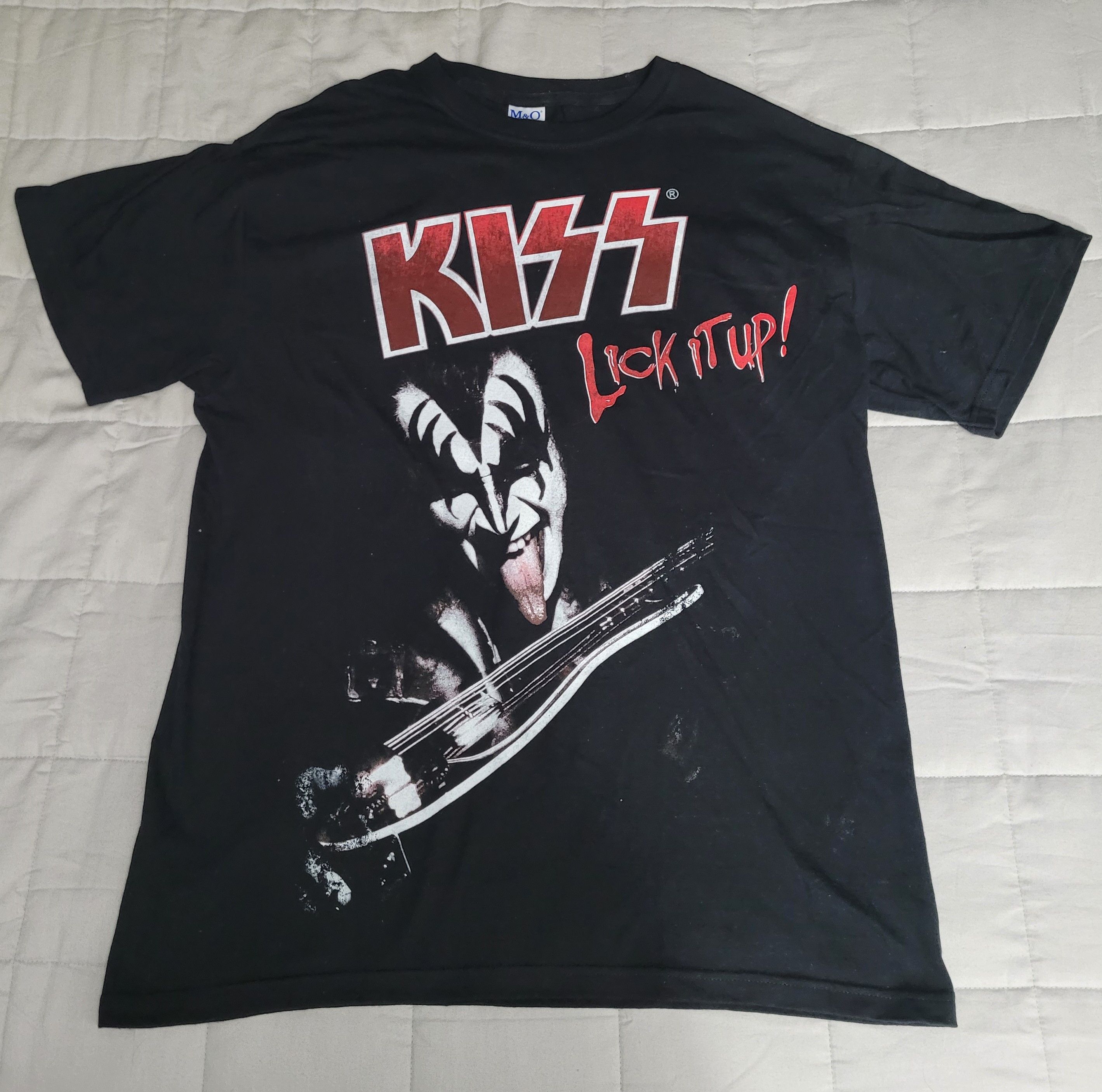 Rock Band Vintage Kiss Tee Shirt Lick It Up Medium Grailed