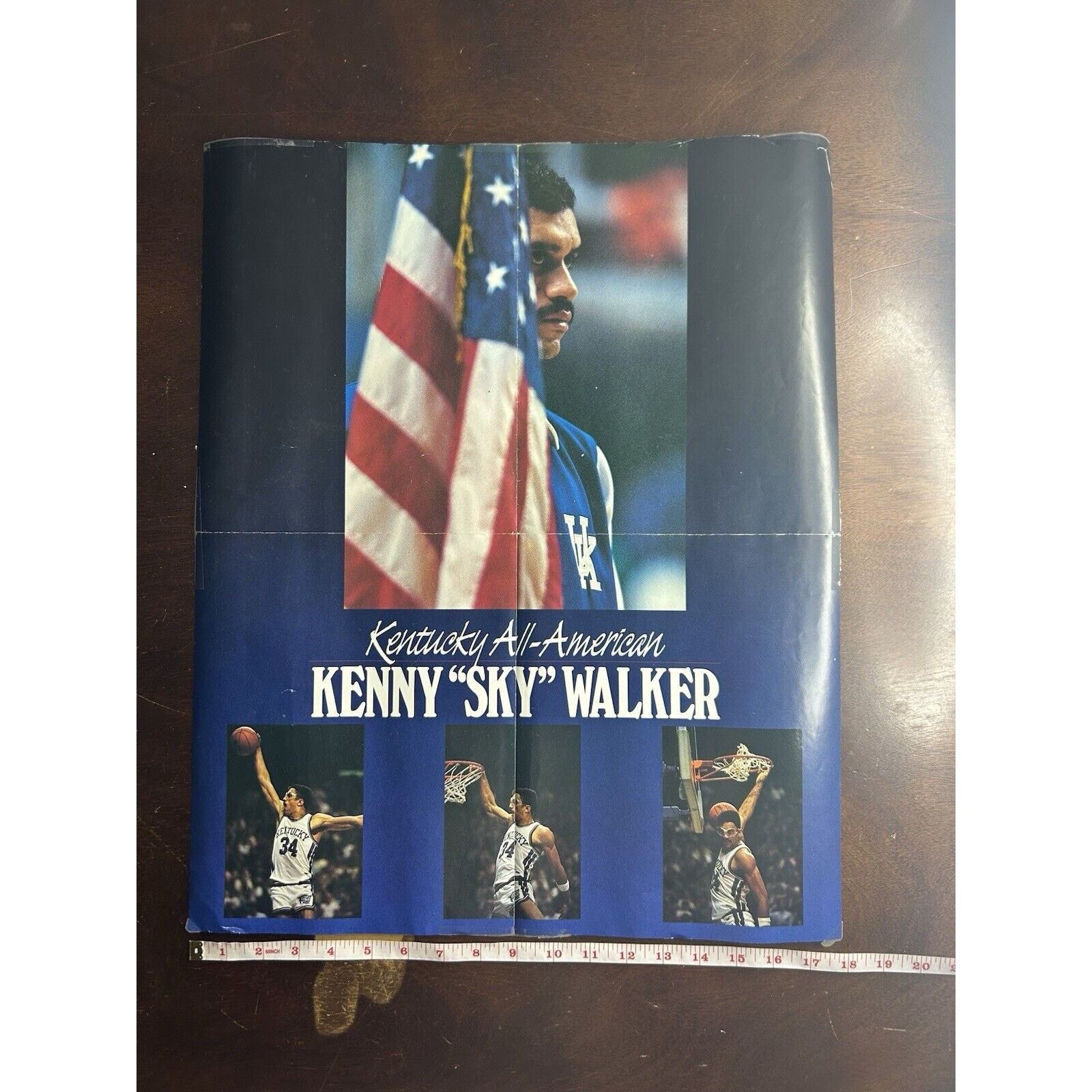 NBA 1980s NCAA Kentucky All-American Kenny "Sky" Walker Poster | Grailed