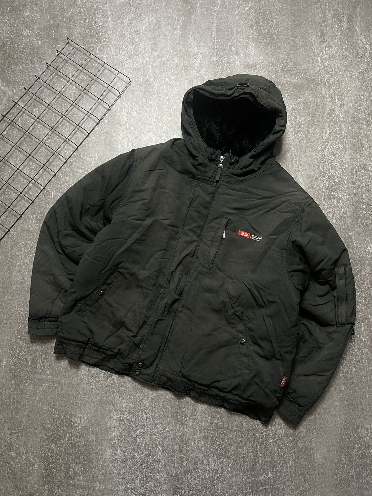 Diesel Diesel vintage bomber down jacket faded washed avantgarde | Grailed