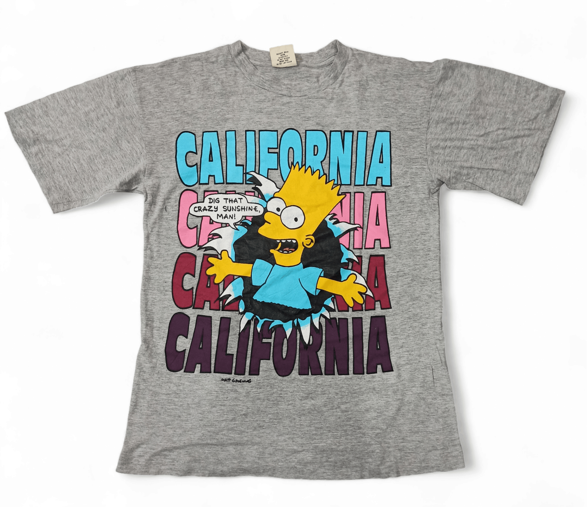 Vintage Vintage 90s Bart Simpson California The Simpsons T-shirt | Grailed