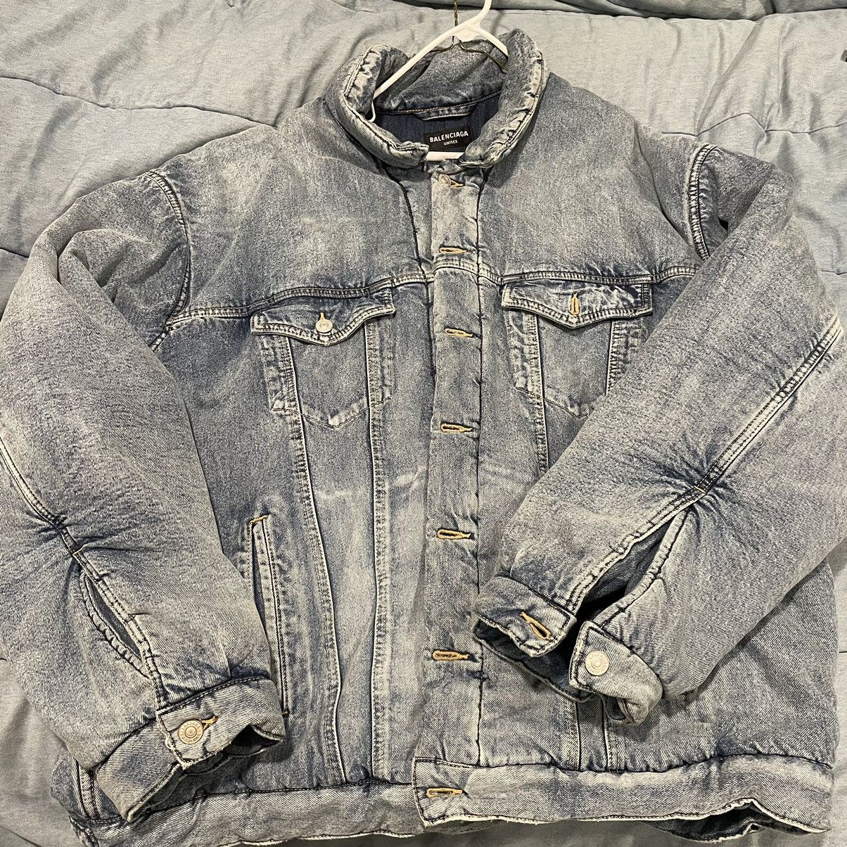 Balenciaga Balenciaga Padded Denim Jacket | Grailed