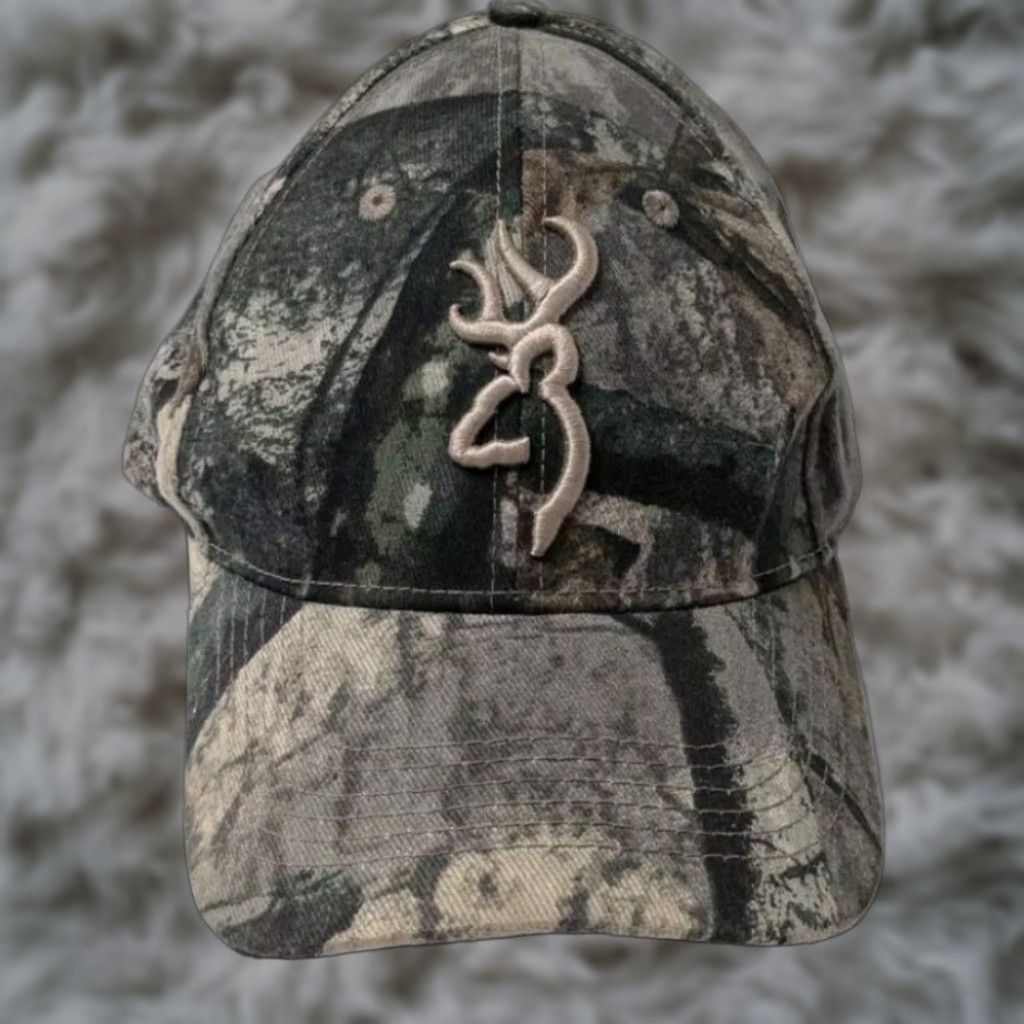 Vintage Browning Mens Camo Hunting Hat Cap Adjustable | Grailed