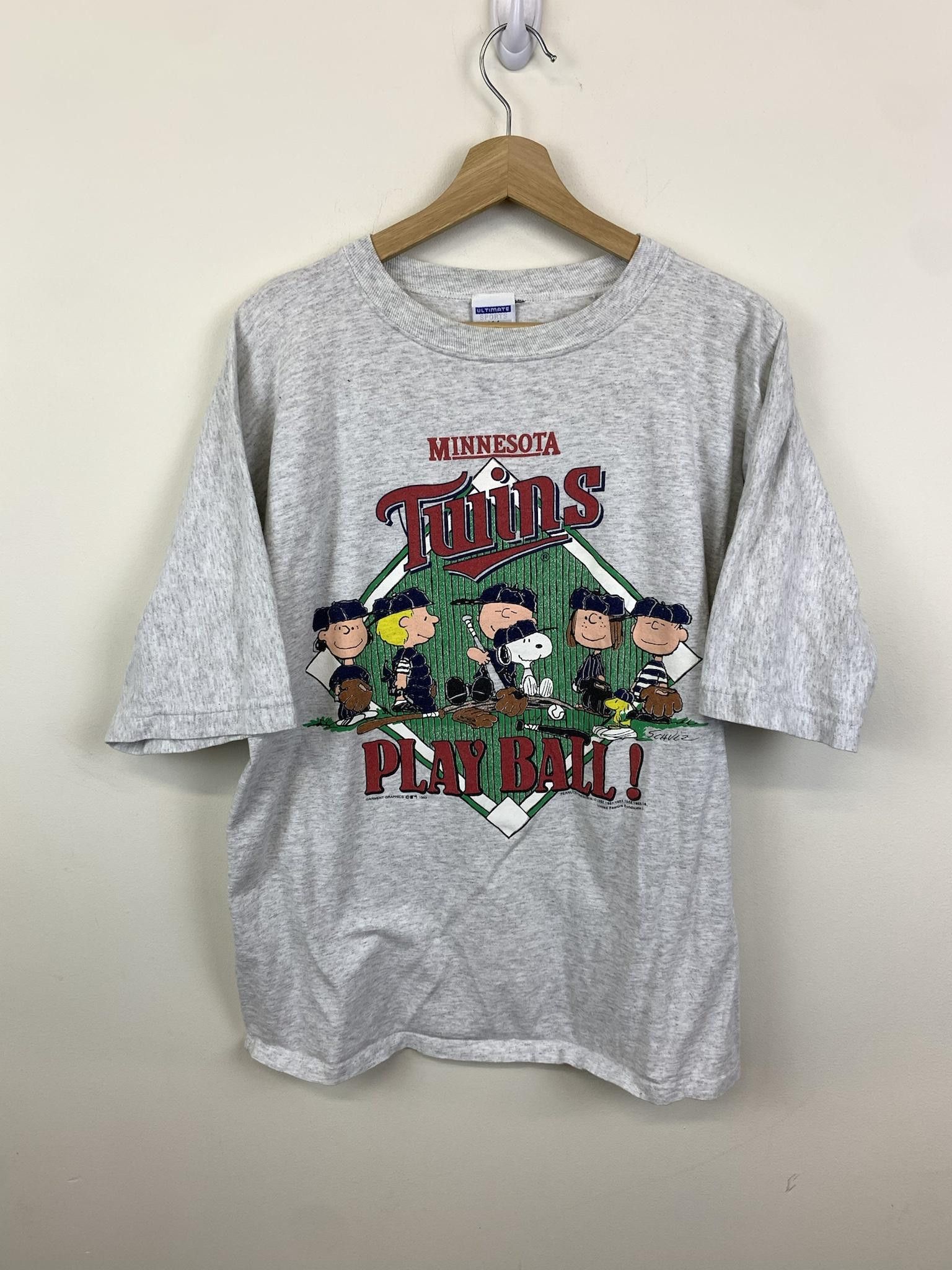 Disney × MLB × Vintage Vintage 90s 1993 Peanuts Minnesota Twins Play ...
