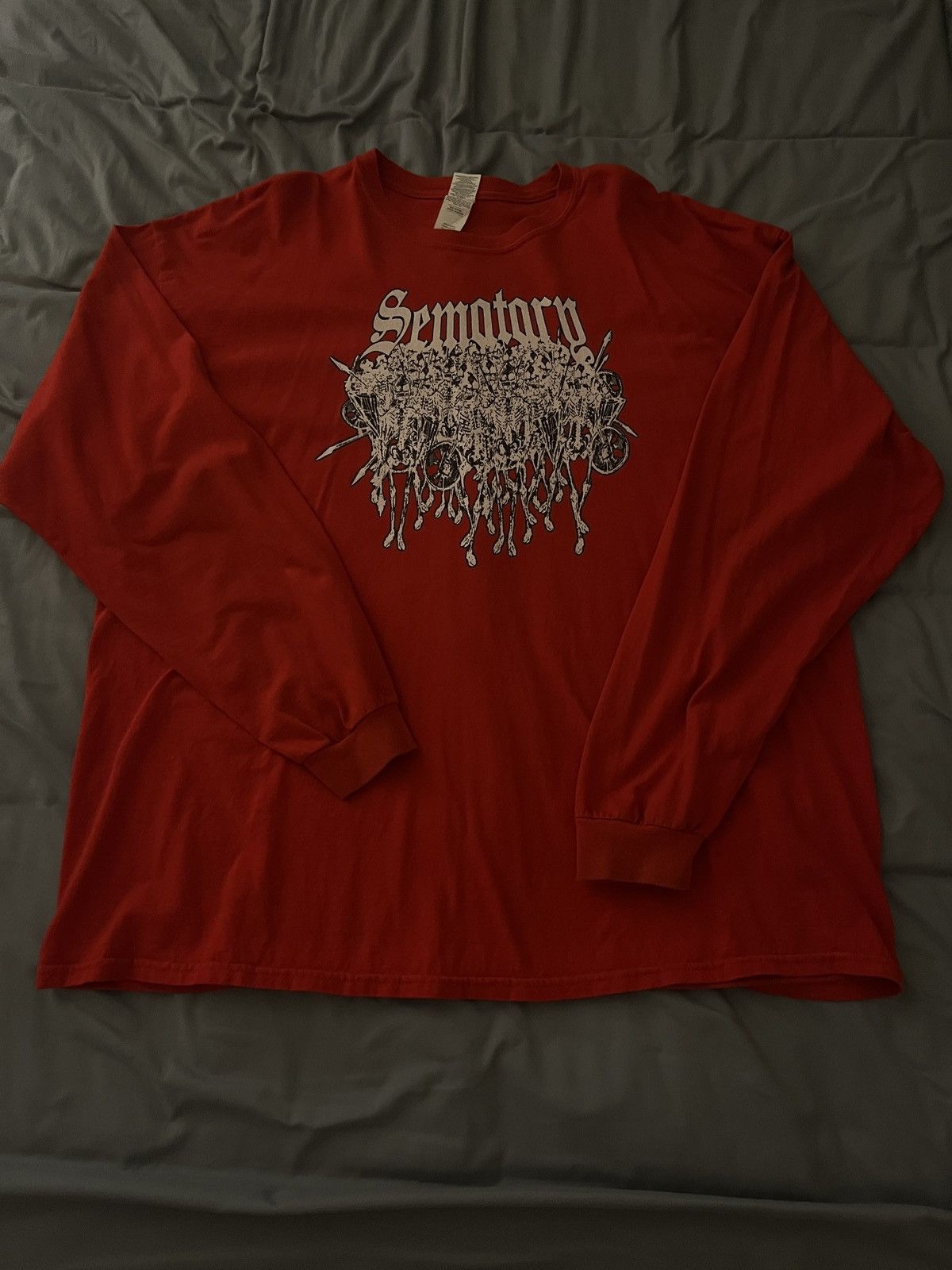 Haunted Mound OG Sematary Skellingtons Longsleeve Red | Grailed