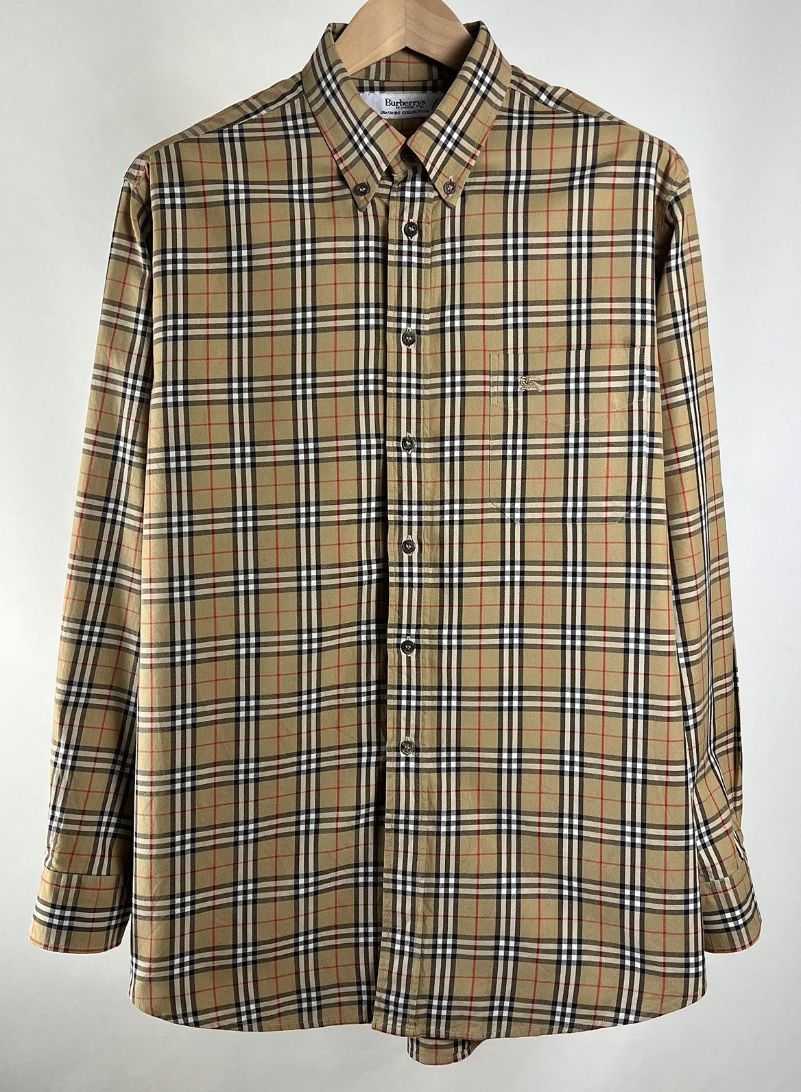 Burberry 90s Burberry Nova Check Button Up Long Sleeve Shirt | Grailed