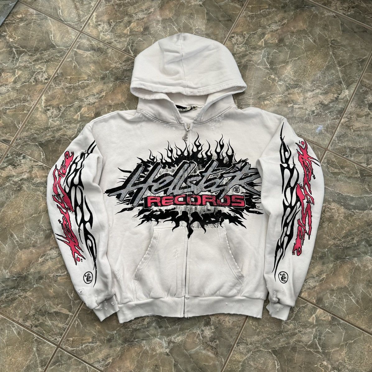 HELLSTAR Hellstar Records Flame Hoodie UNRELEASED | Grailed