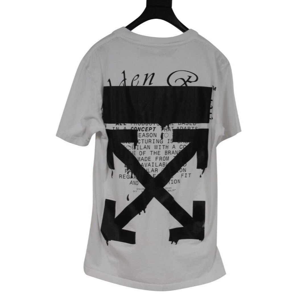 Off-White Dripping Arrows Golden Ratio White T Shirt | Grailed