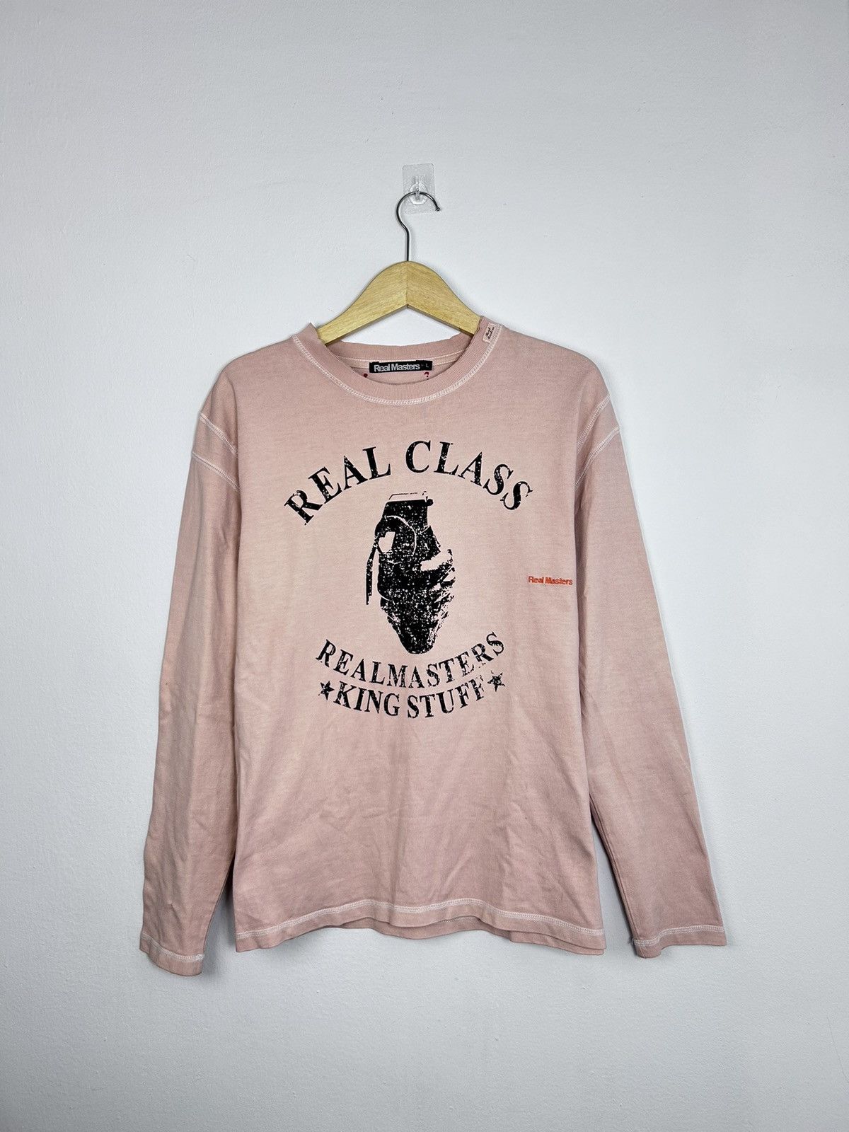 Vintage Vintage Real Masters Long Sleeve 'Real Class Grenade Design ...