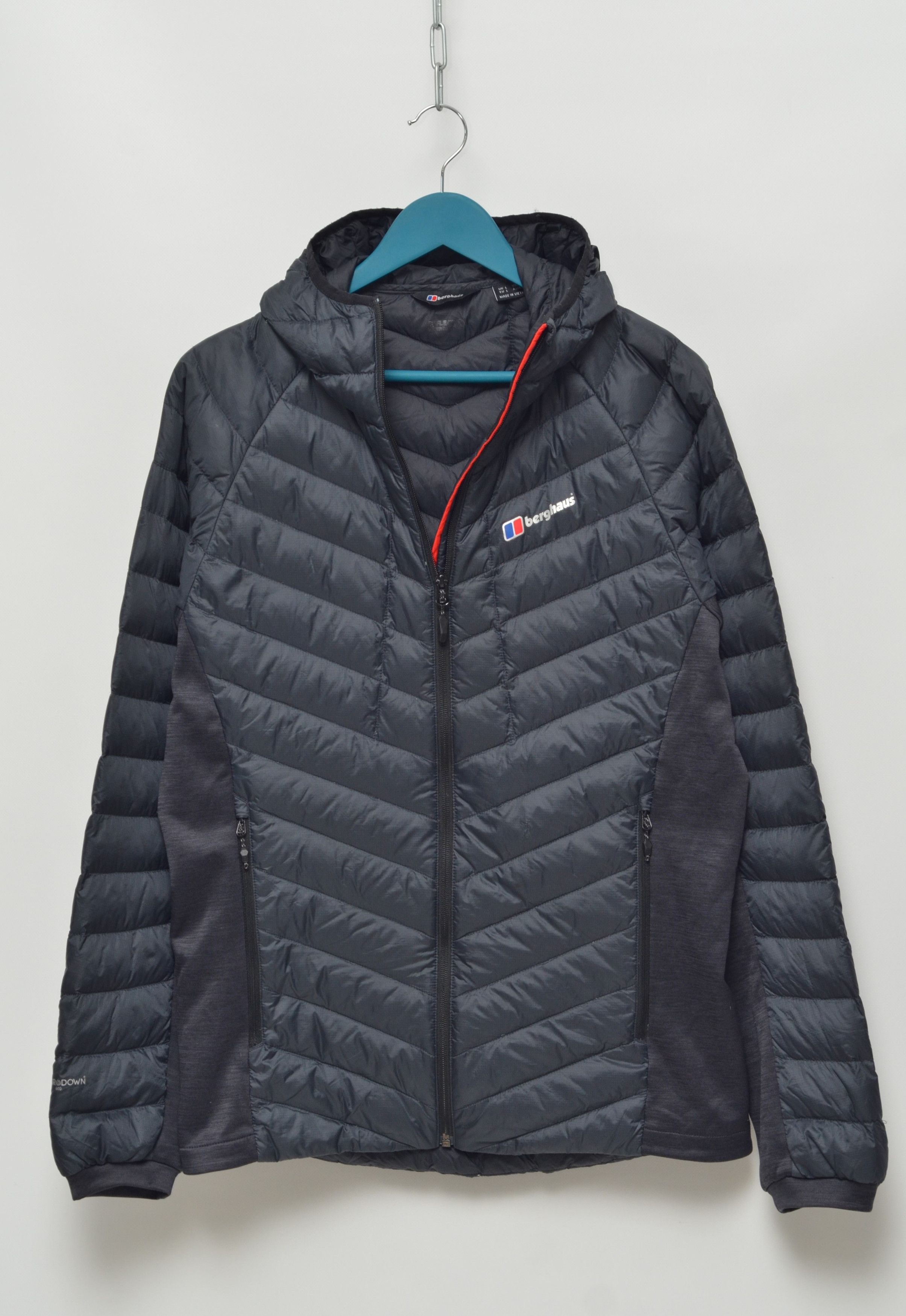 Outdoor Life Berghaus Nylon Quilted Full Zip Hydro Down 600 Puffer ...
