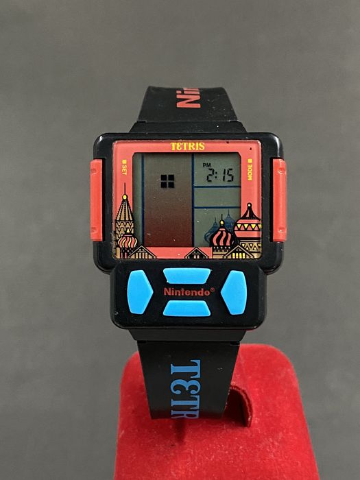 Vintage Rare Vintage ZEON Nintendo Tetris GAME Digital Men’s Watch ...