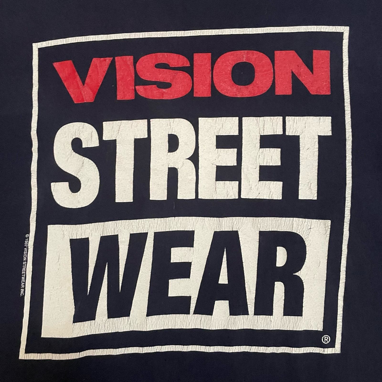 Vintage × Vision Streetwear 80s Vision Street Wear Double Sided Logo ...