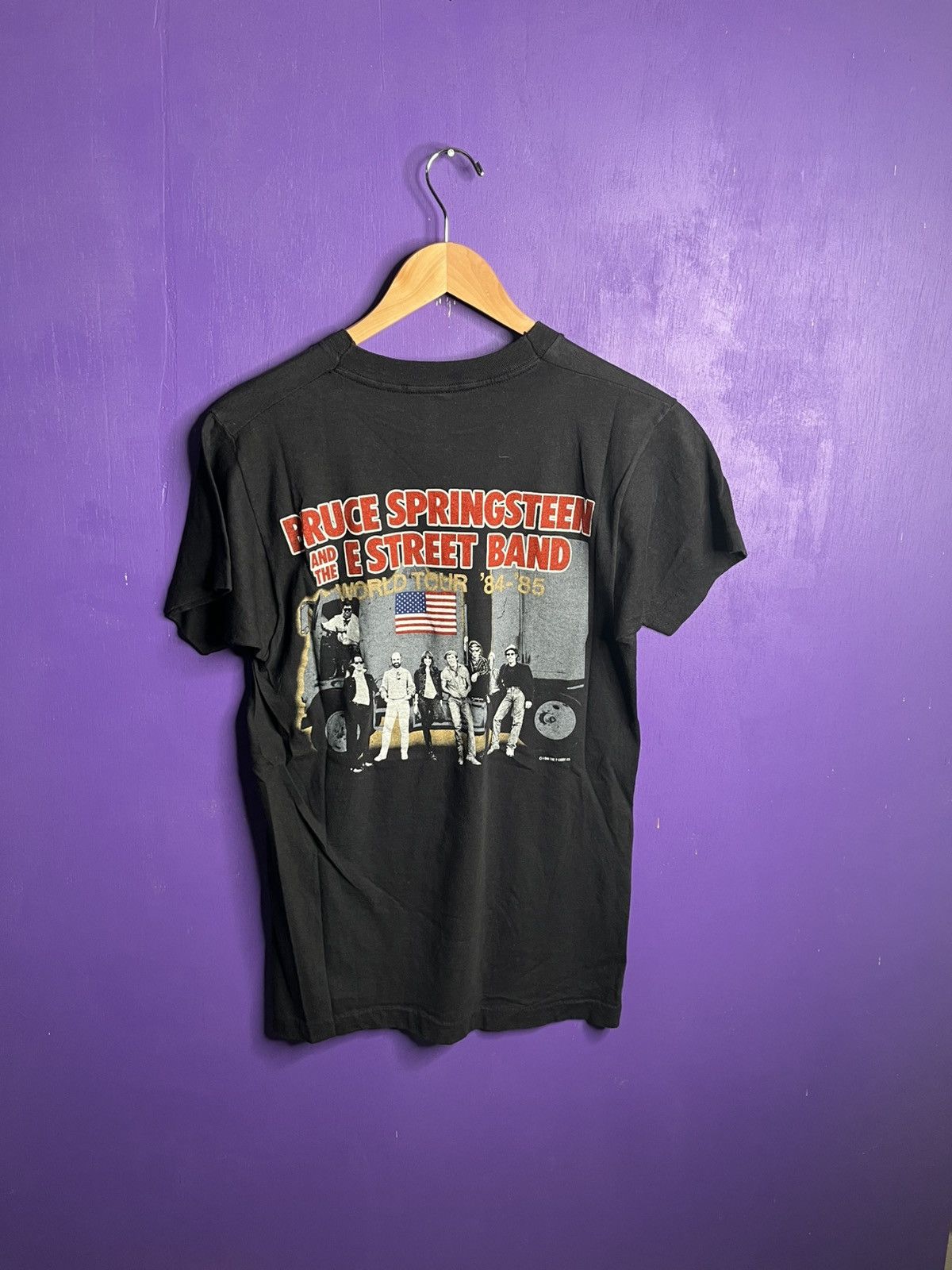 Band Tees × Vintage Vintage 1984/85 Bruce Springsteen world tour t ...