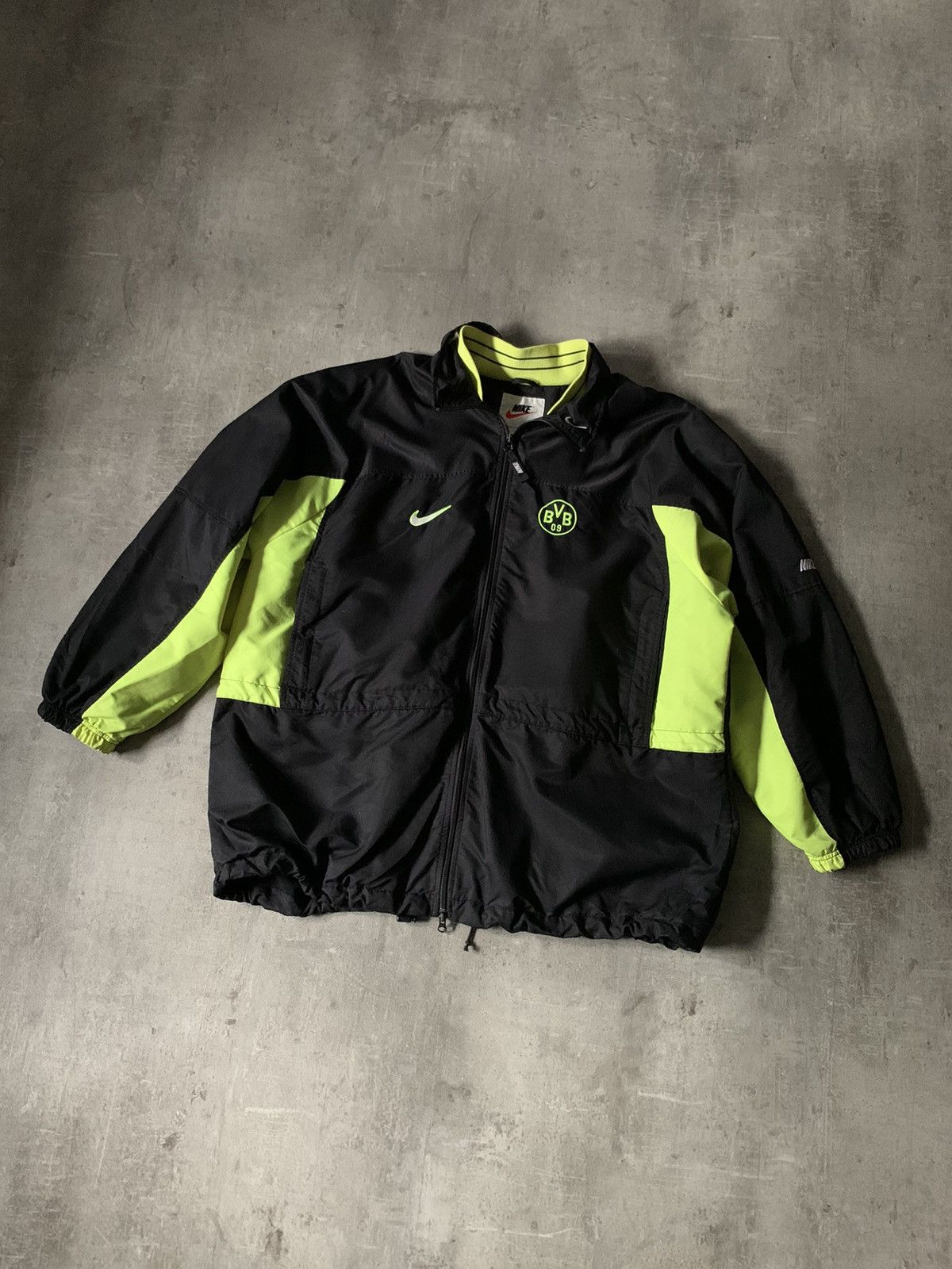 Nike × Streetwear × Vintage Nike vintage BVB jacket 90s black Borussia ...