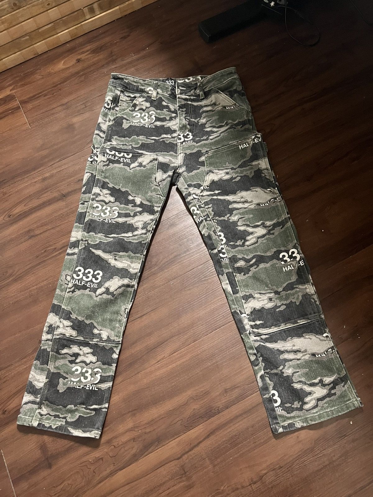Half Evil Half Evil Double Knee Camo Pants | Grailed